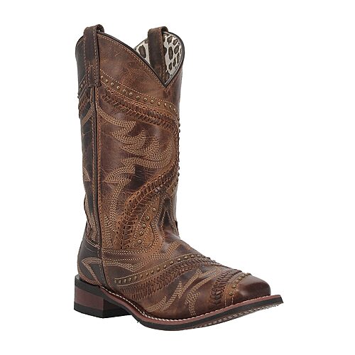 Click here for Laredo Womens Charli Flat Heel Cowboy Boots  8 Med... prices
