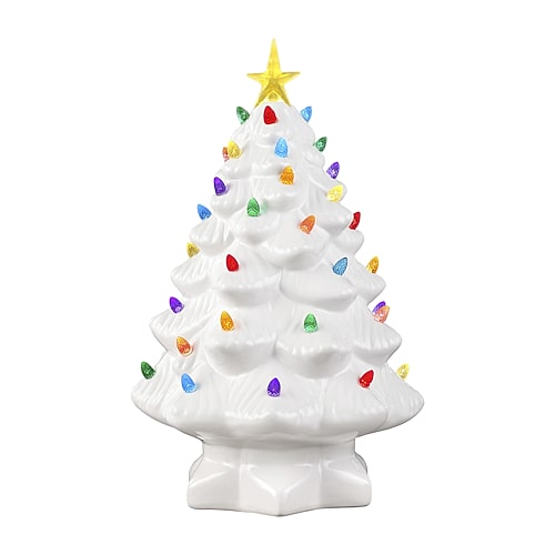 Click here for Nostalgic Christmas Tabletop Tree  One Size  White prices