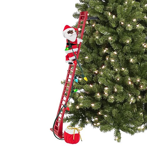 Click here for Plush Super Climbing African American Santa Animat... prices
