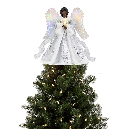 Click here for Fiber Optic African American Angel Christmas Tree... prices