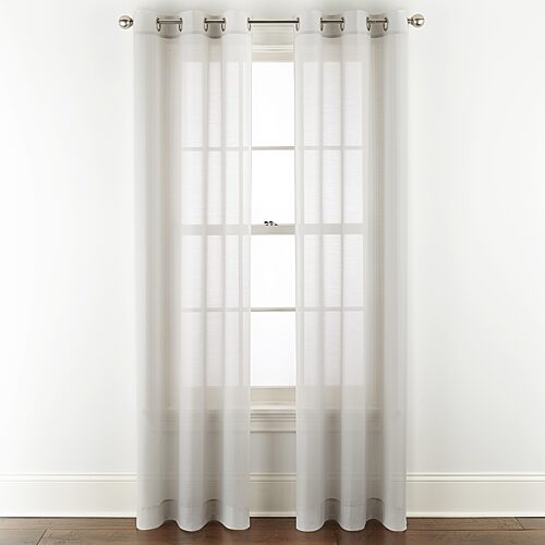 Click here for Home Expressions Remy Solid Grommet Top Sheer Sing... prices