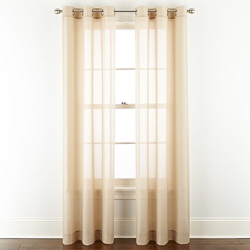 Click here for Home Expressions Remy Solid Grommet Top Sheer Sing... prices