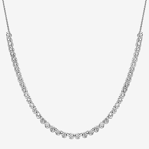 Click here for (H-I / I1) Womens White Diamond 10K Gold 12 Inch T... prices