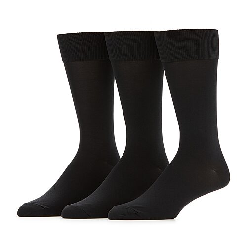 Click here for Stafford Microfiber Mens 3 Pair Crew Socks  10-13... prices