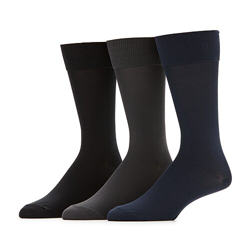 Click here for Stafford Microfiber Mens 3 Pair Crew Socks  10-13... prices