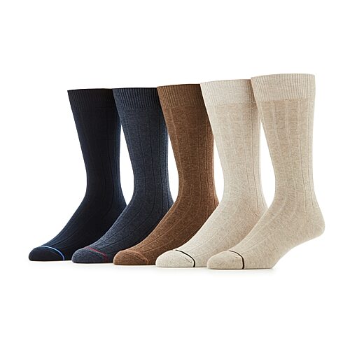 Click here for Stafford Casual Dress Cotton Mens 5 Pair Crew Sock... prices