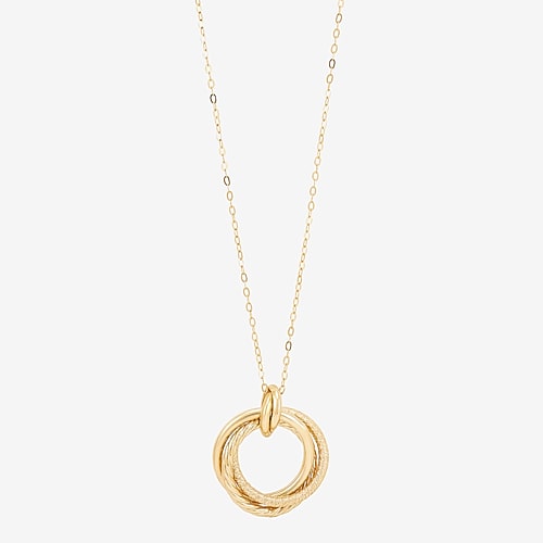 Click here for Mia Oro Womens 14K Gold Circle Knot 18 Inch Pendan... prices