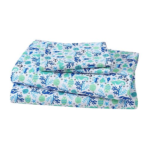 Click here for Beatrice Home Fashions Coastal Printed 4-Pc. Sheet... prices