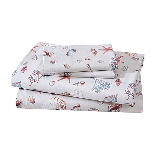 Click here for Beatrice Home Fashions Coastal Printed 4-Pc. Sheet... prices