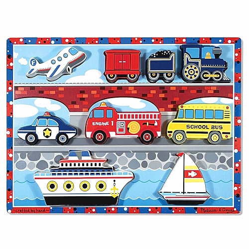 Click here for Melissa & Doug Vehicles Chunky Puzzle 10-pc. Non-T... prices
