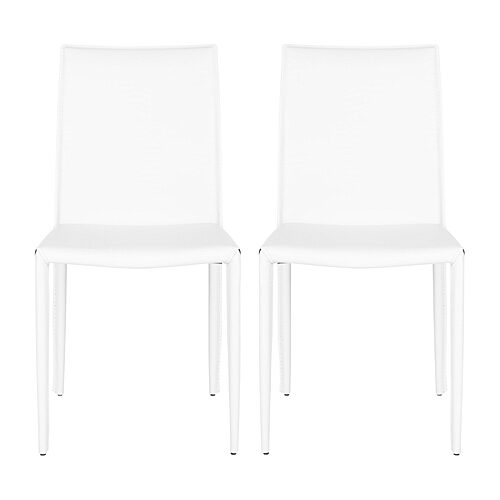 Click here for Karna Dining Chair-Set of 2  One Size  White prices