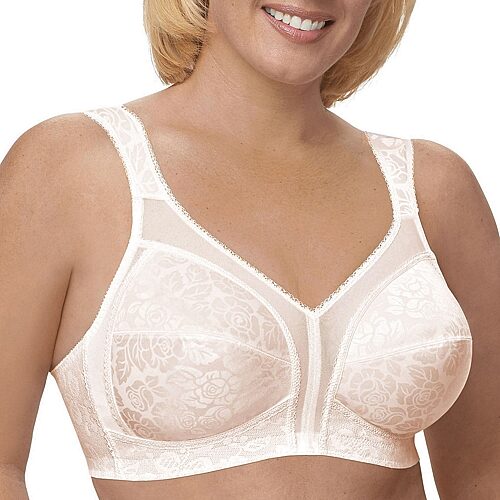 Underscore Cushion Strap Unlined Wireless Full Coverage Bra  C  White