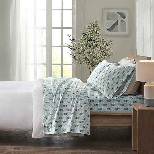 Click here for Madison Park Novelty Printed Cotton Flannel 4-Pc.... prices