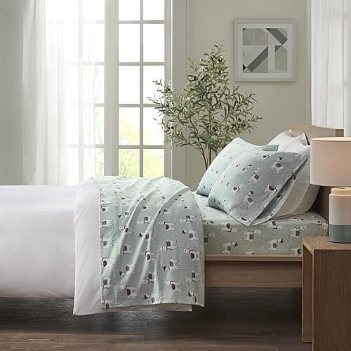 Click here for Madison Park Novelty Printed Cotton Flannel 4-Pc.... prices