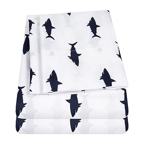 Click here for Sweet Home Collection Fun & Colorful Swimming Shar... prices