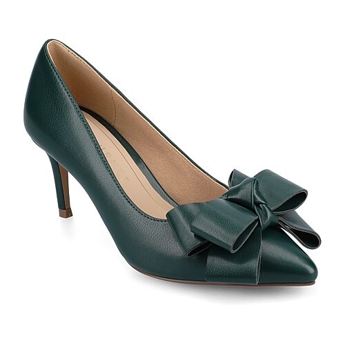 Click here for Journee Collection Womens Crystol Velvet Pumps - P... prices