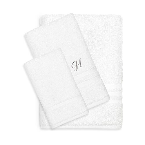 Linum Home Turkish Cotton Personalized Denzi 3-Pc. Bath Towel Set - H