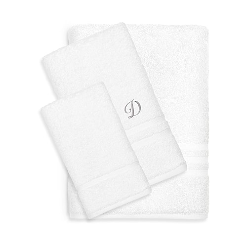 Linum Home Turkish Cotton Personalized Denzi 3-Pc. Bath Towel Set - D