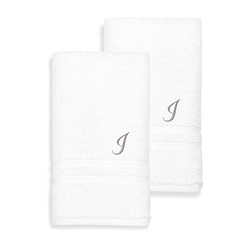 Linum Home Turkish Cotton Personalized Denzi Hand Towel Set  30 x 16 - I