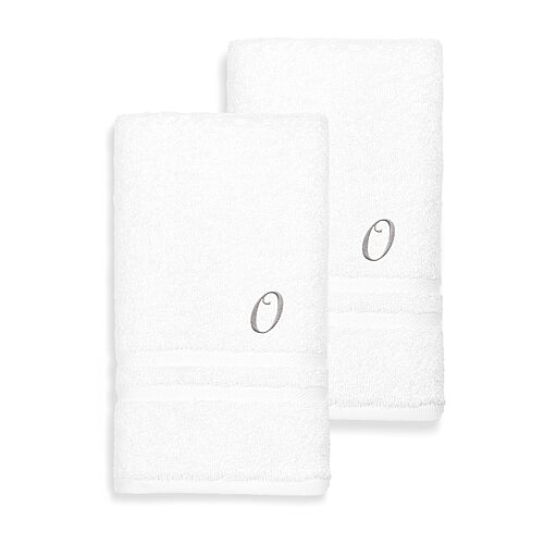 Linum Home Turkish Cotton Personalized Denzi Hand Towel Set  30 x 16 - O