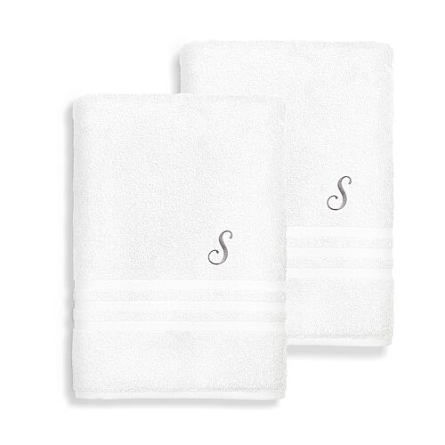Linum Home Turkish Cotton Personalized Denzi Bath Towel Set  54 x 27 - S
