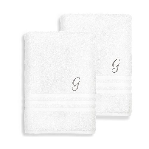 Linum Home Turkish Cotton Personalized Denzi Bath Towel Set  54 x 27 - G