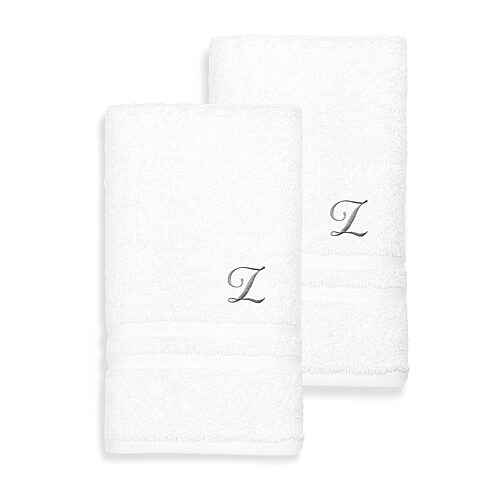 Linum Home Turkish Cotton Personalized Denzi Hand Towel Set  30 x 16 - Z