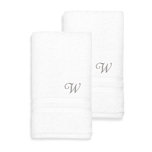 Linum Home Turkish Cotton Personalized Denzi Hand Towel Set  30 x 16 - W
