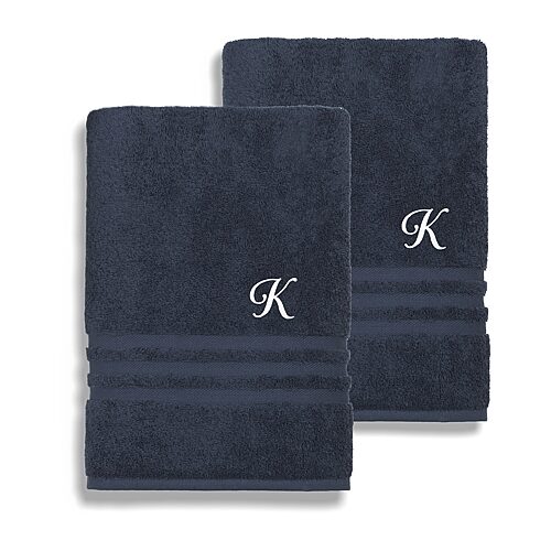 Linum Home Turkish Cotton Personalized Denzi Bath Sheet Set  66 x 35 - K