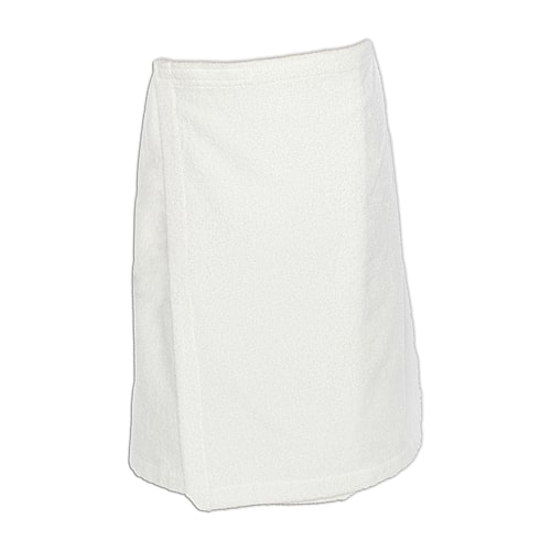 Linum Home Mens Terry Bath Wrap - White