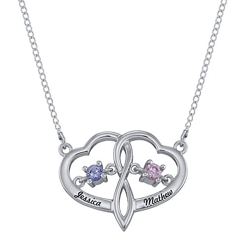 Click here for Personalized Dancing Birthstone Heart Pendant Neck... prices