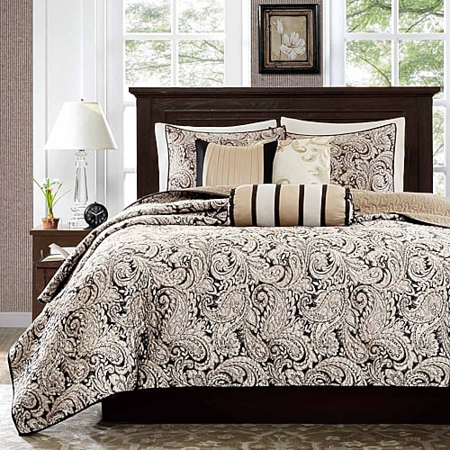 Madison Park Adeline Paisley Quilt Set