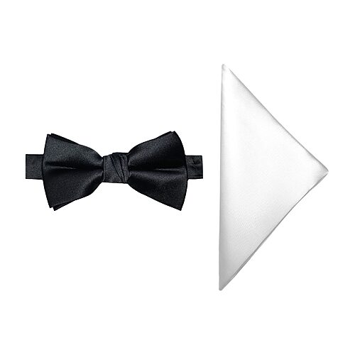 Click here for J. Ferrar Solid Bow Tie Set  One Size  Black prices