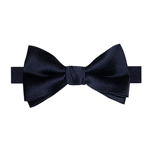 J. Ferrar Solid Pre-Tied Bow Tie  One Size  Blue
