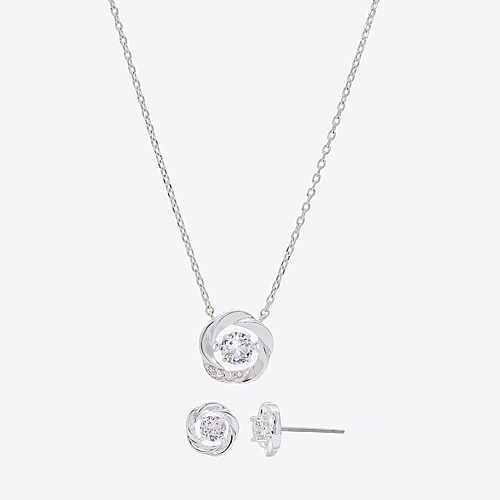 Click here for Sparkle Allure Womens Cubic Zirconia Pure Silver O... prices