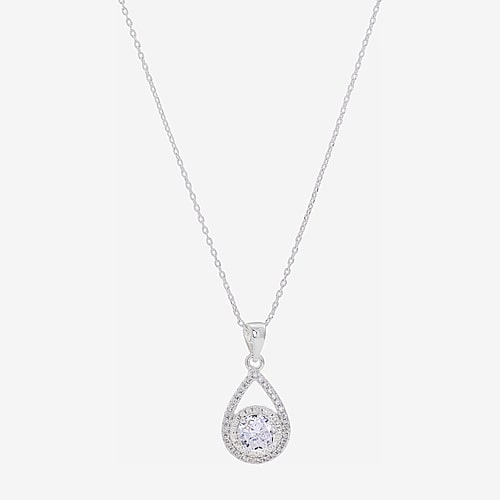 Click here for Sparkle Allure Womens Cubic Zirconia Pure Silver O... prices