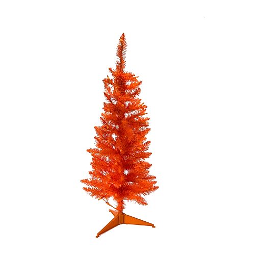 Click here for Kurt Adler 3 Foot Pre-Lit Slim Orange Tree  One Si... prices