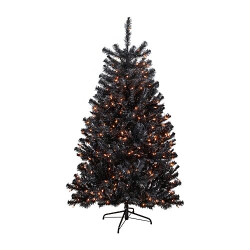 Click here for 6ft Pre-Lit Black Noble Spruce Artificial Hallowee... prices