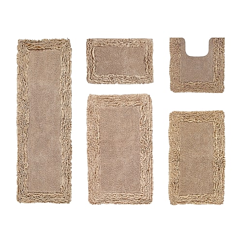 Click here for Better Trends Shaggy Border Mat Bath Rug  One Size... prices