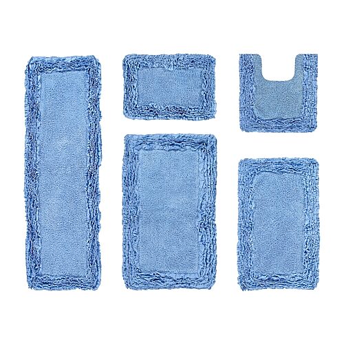 Click here for Better Trends Shaggy Border Mat Bath Rug  One Size... prices