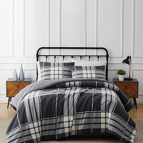 Click here for Truly Soft Milo Plaid Duvet Cover Set prices
