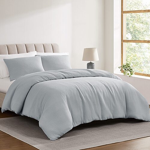 Click here for Cannon Heritage Cotton Waffle 3pc. Duvet Set prices