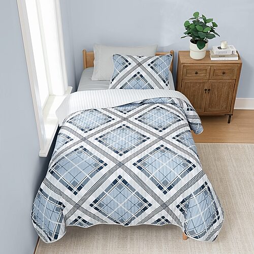 Truly Soft Lars Plaid 3pc. Reversible Quilt Set