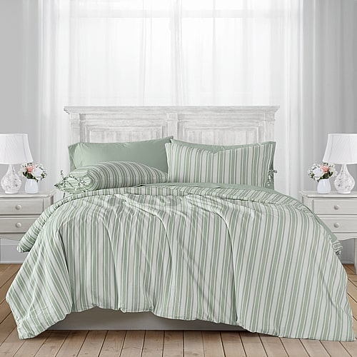 Click here for The Farmhouse by Rachel Ashwell Ticking Stripe 3pc... prices