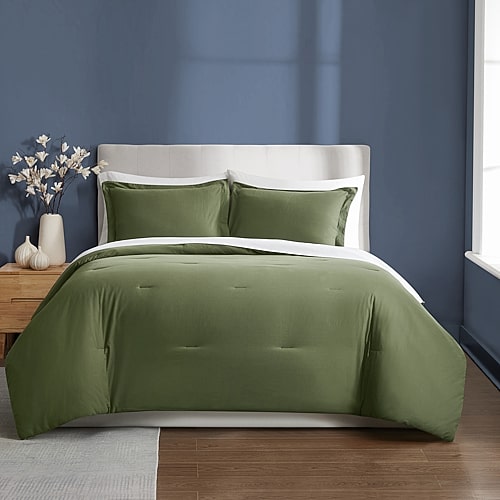Click here for Brooklyn Loom Essential Cotton 3pc. Comforter Set prices