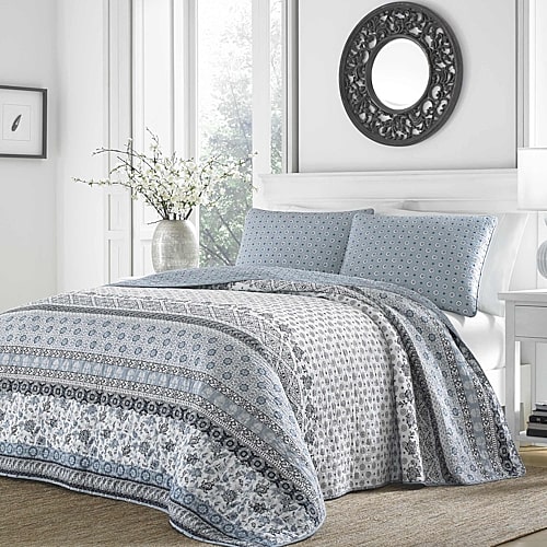 Click here for Stone Cottage Bexley Quilt Set  One Size  Blue prices