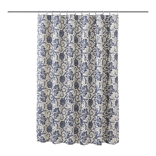 Click here for Vhc Brands Dorset Shower Curtain  One Size  Blue prices