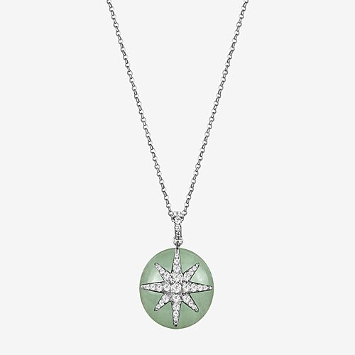 Click here for Good Fortune Womens Genuine Green Jade Sterling Si... prices