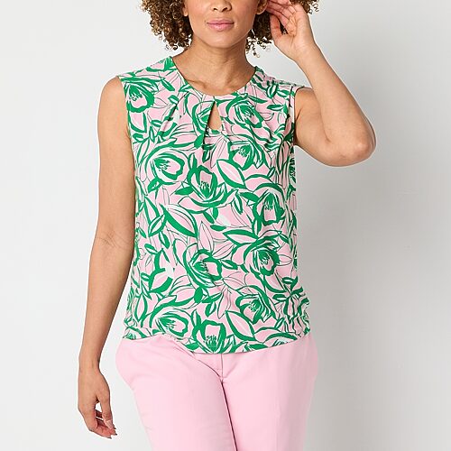 Click here for Black Label by Evan-Picone Womens Keyhole Neck Sle... prices