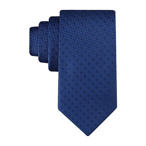 Click here for Haggar Geometric Tie  One Size  Blue prices